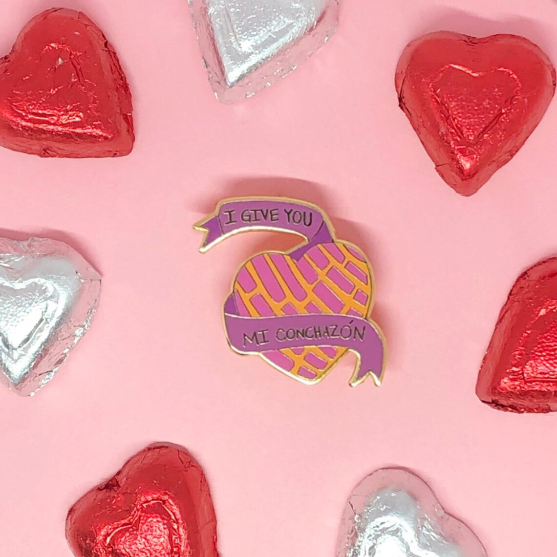 Concha Hearts Pins - Etsy