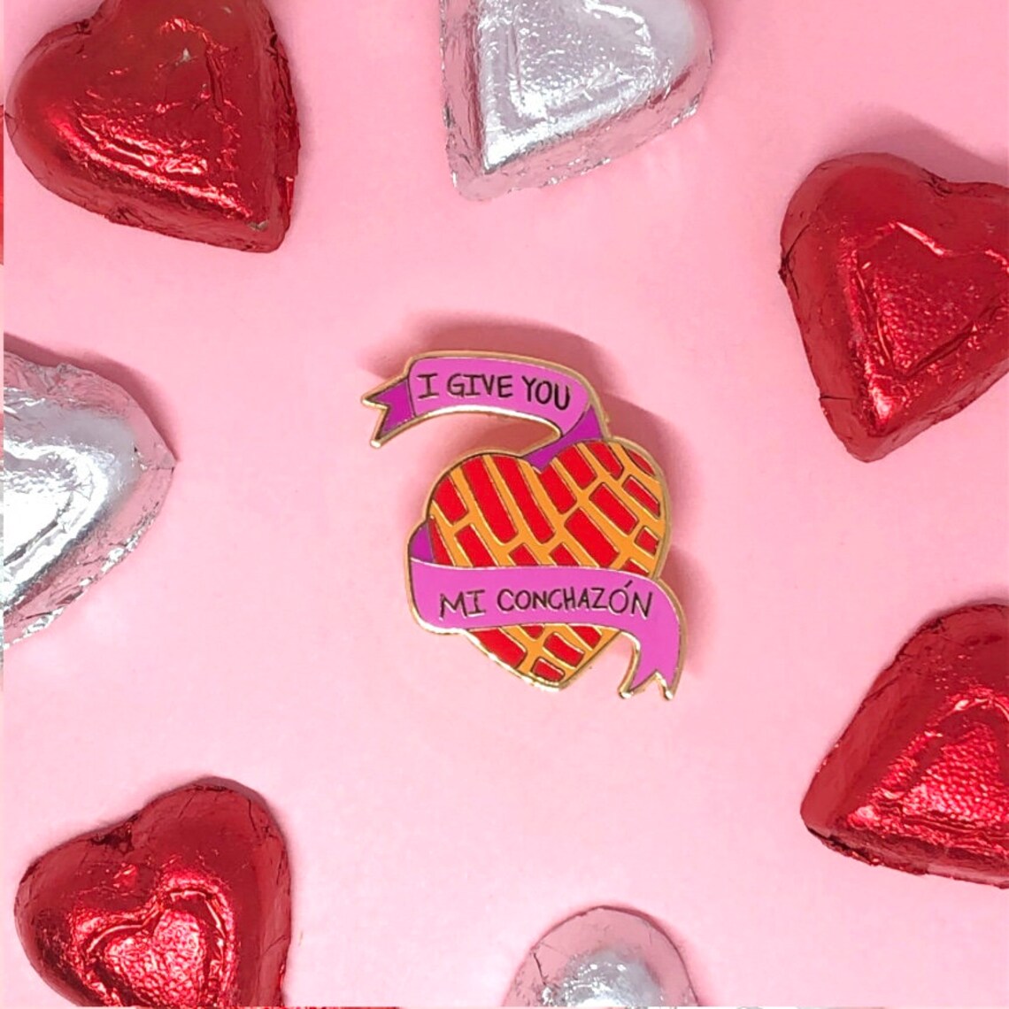 Concha Hearts Pins - Etsy