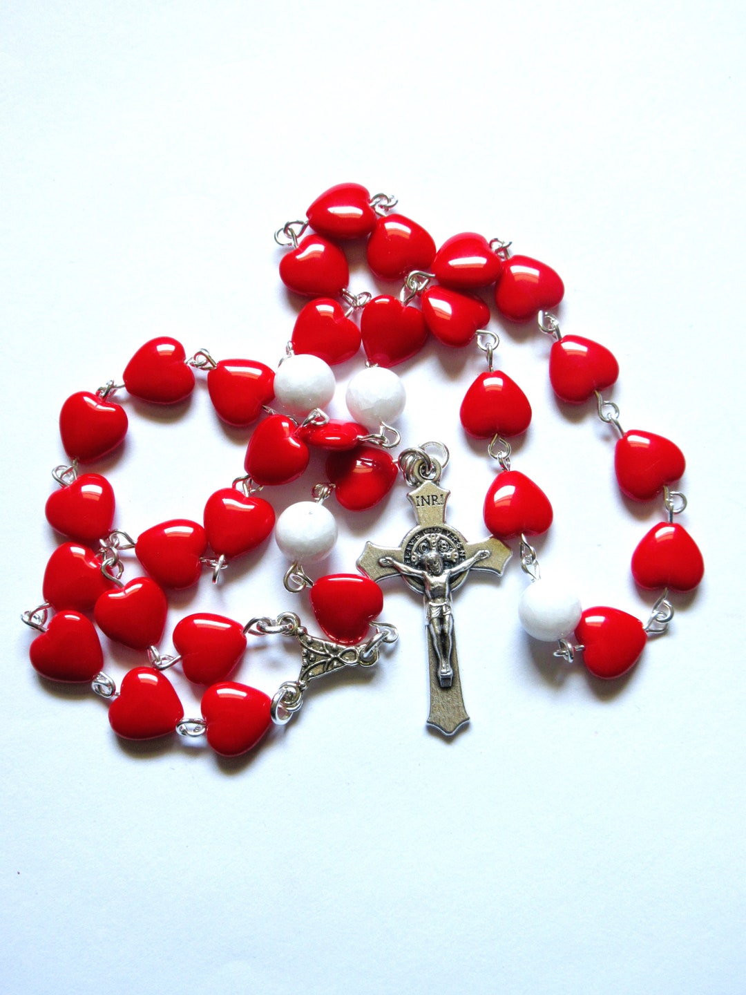 Red Czech Heart Anglican Rosary, Protestant, Episcopalian, Methodist ...