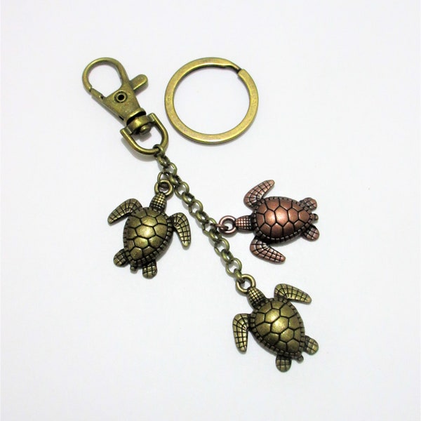 Turtle Keychain - Etsy