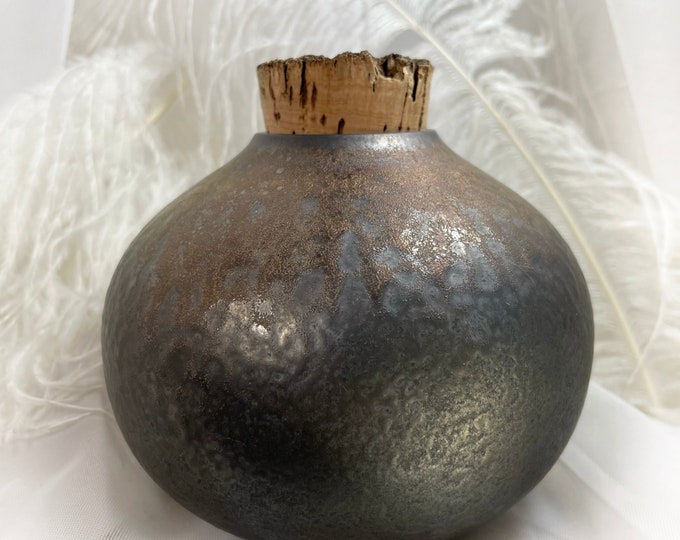 Cremation Urn / Rustic Round Ceramic Urn / Handmade Urn for Ashes ...