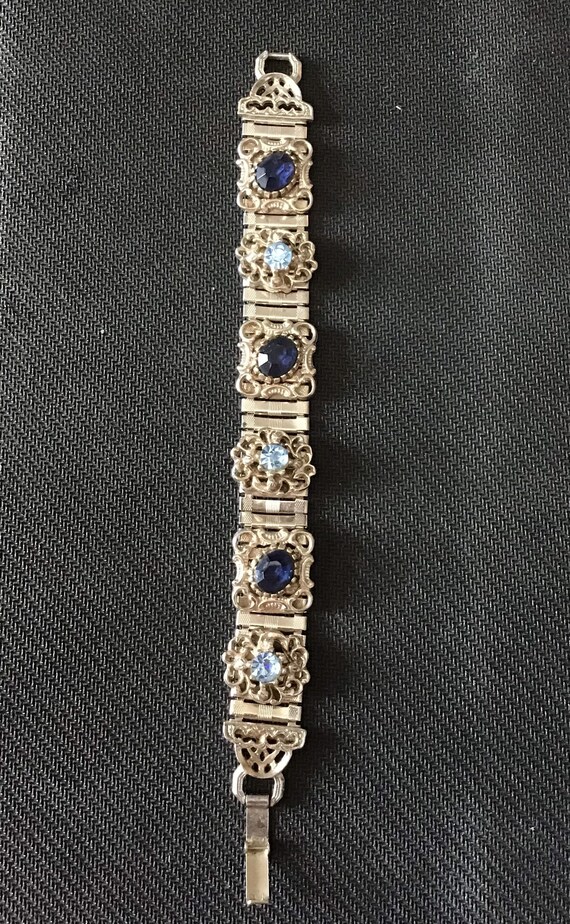 Vintage filigree blue stones - Gem