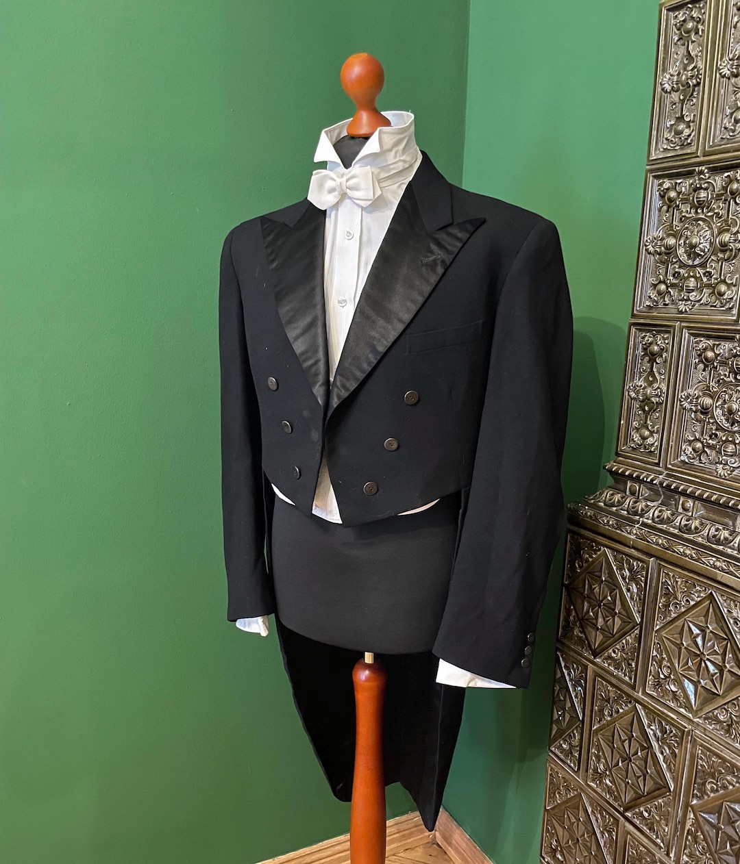 2 Piece Victorian / Edwardian - Tailcoat / White Tie With Trousers ...