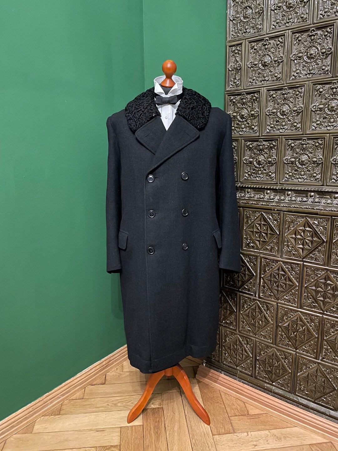 Victorian / Edwardian Fur Lined Coat / Winter Overcoat 1900s / 1910s - Etsy