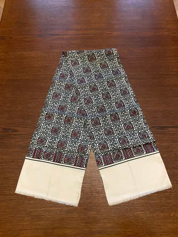 Victorian / Edwardian - White Tie Silk Scarf - 1900s … - Gem