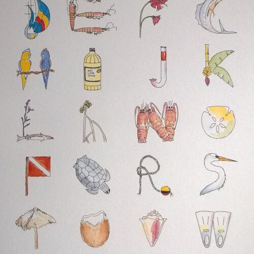The Florida Keys Abc's | Etsy