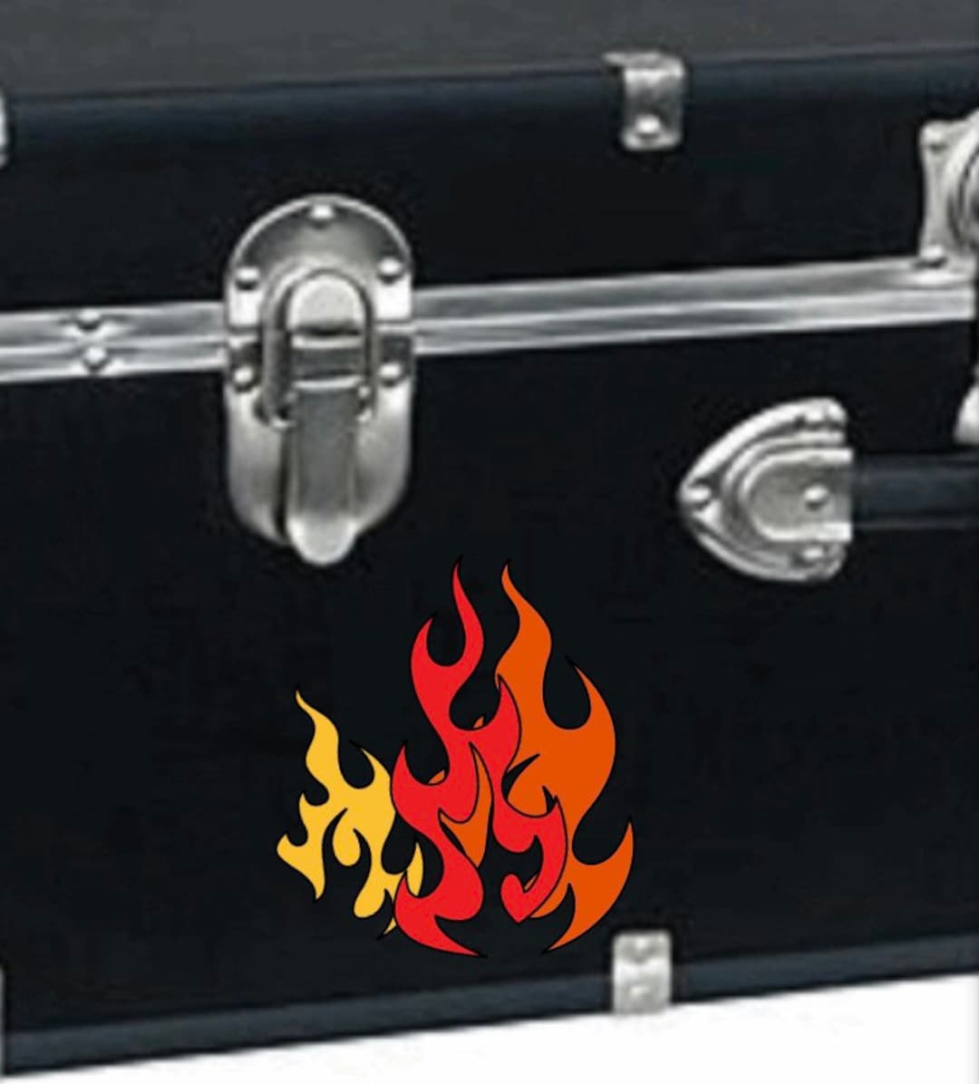 Fire Flame Wall Decals Measure H From 46 Firefighter Fireman Sticker ...