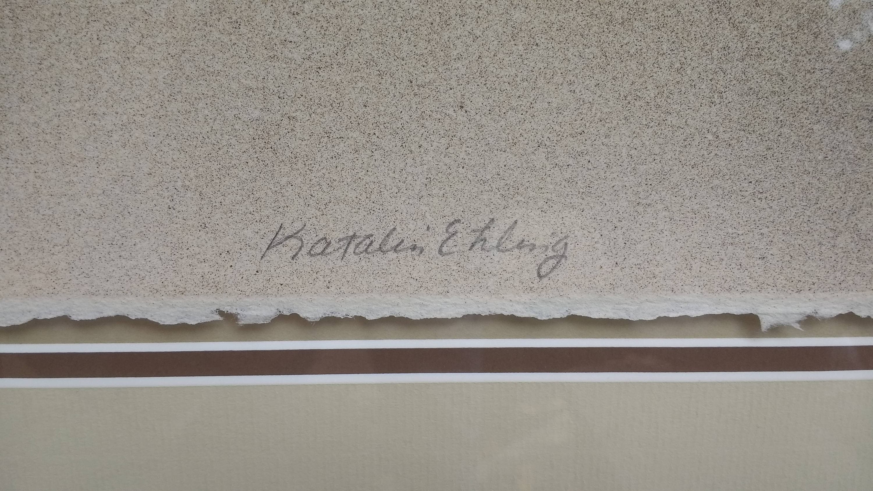 Vintage Katalin Ehling (b. 1941) Artist Proof Painting Signed Original ...