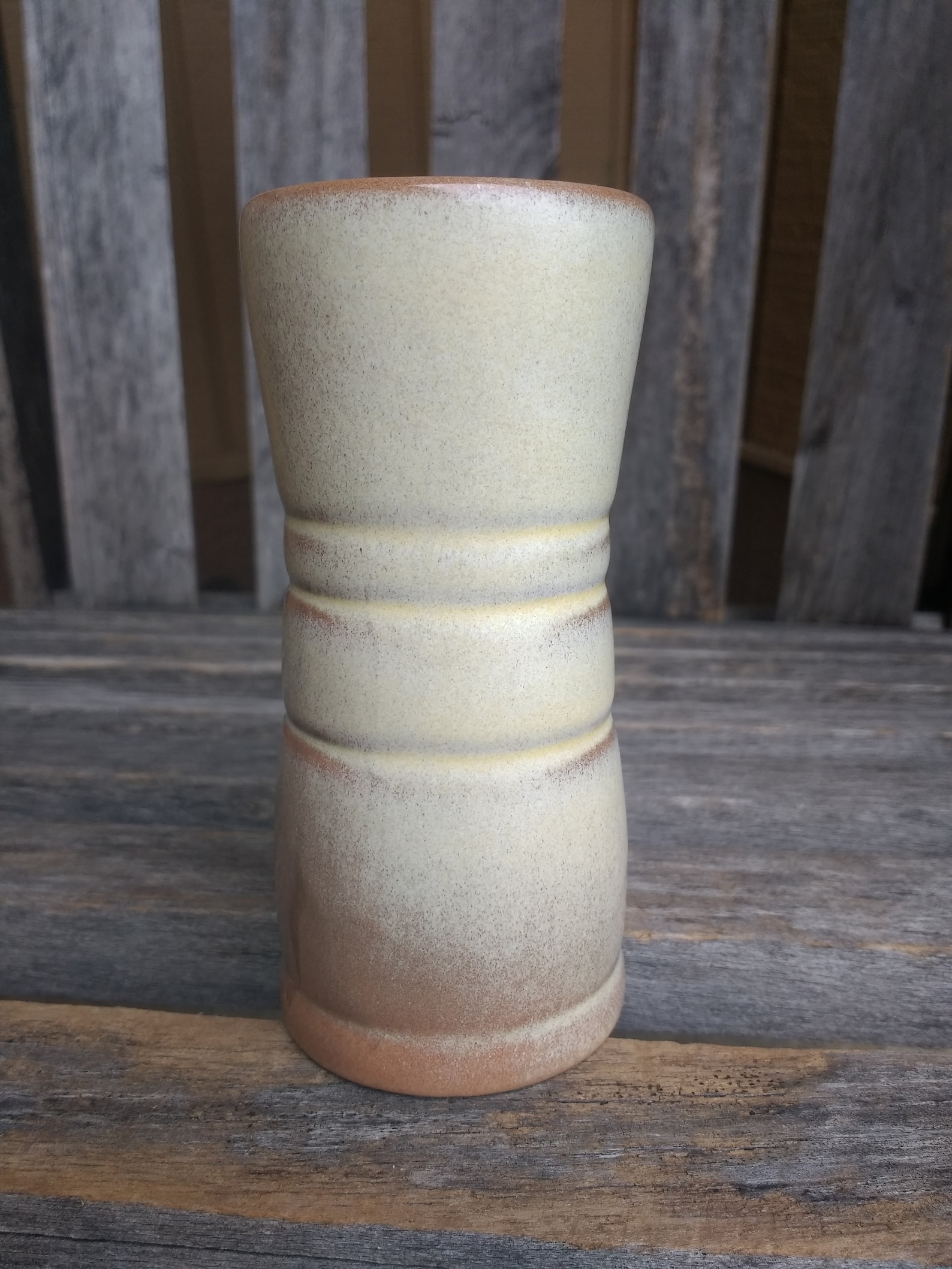 Vintage Frankoma Pottery Mug Neutral Beige and Sandstone Cup Numbered ...