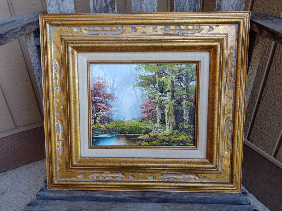 Richard Schiller Original Art Medium Oil on Canvas Artist Signed Gold ...