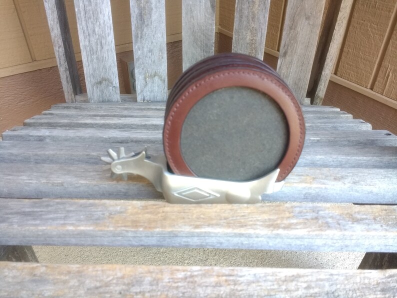 Vintage Western Boot Spur Coasters by Von Pok & Chang Set of 4 - Etsy