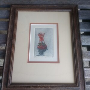 Vintage Danny Phifer Nautical Art Print Titled "buoy" Artist Signed ...