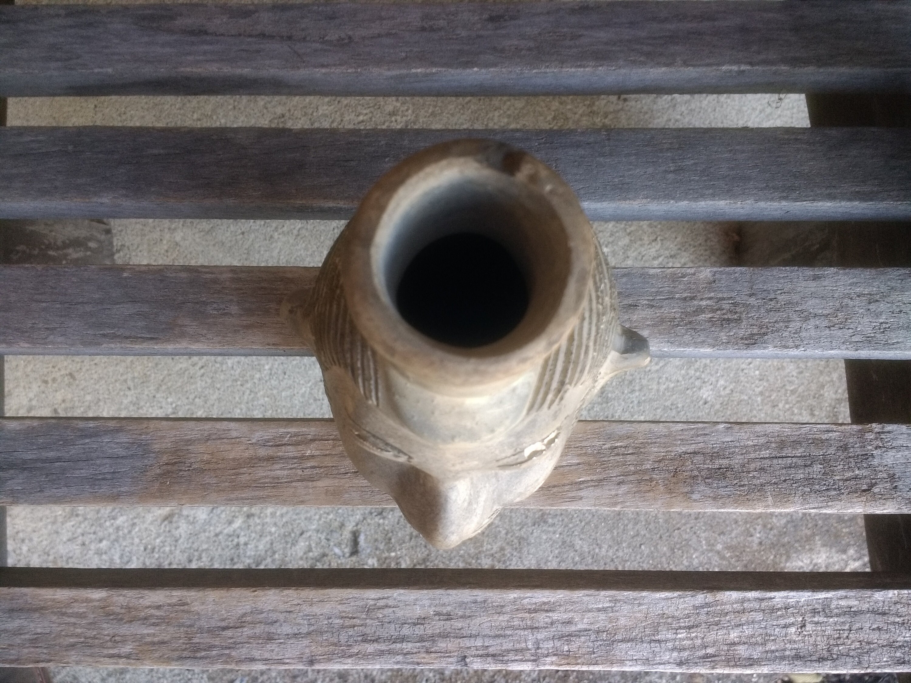 Rare Primitive Jug Head Pottery Art Unique Folk Art | Etsy