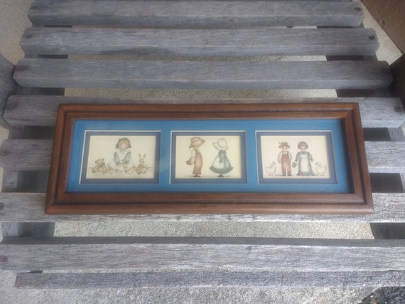 Vintage Amish Folk Art Print Retro Country Decor Artist Mimi | Etsy