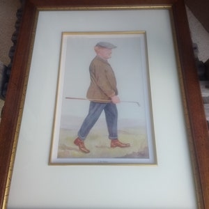 Vanity Fair J H Taylor Golf Art Print Retro Vintage English 1900s ...