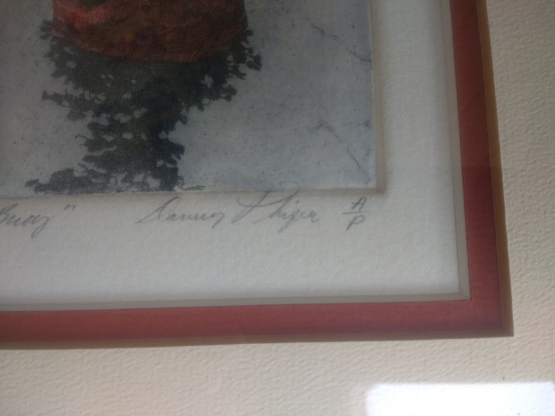 Vintage Danny Phifer Nautical Art Print Titled "buoy" Artist Signed ...
