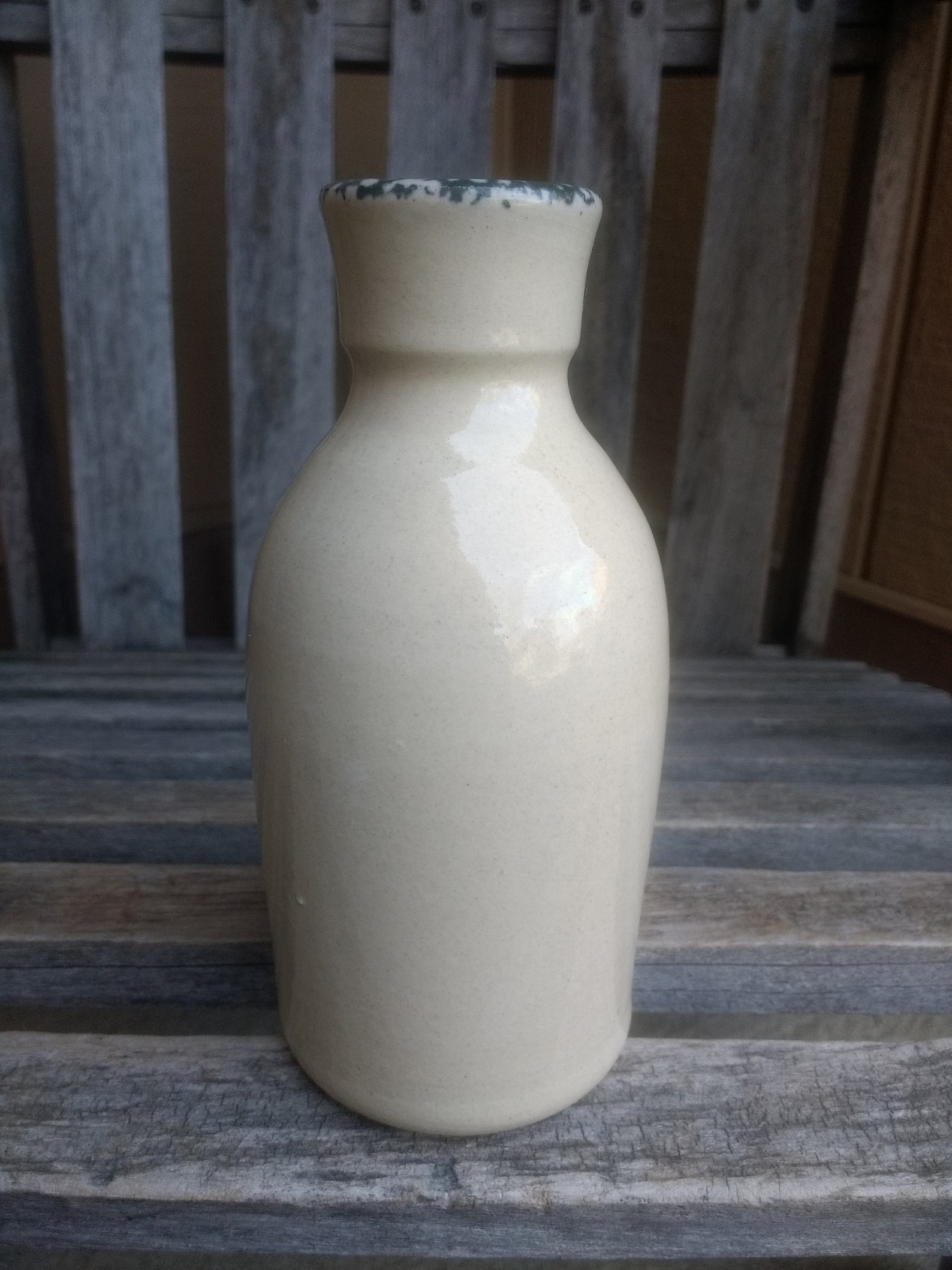 Vintage Casey Pottery Vase Beige With Bird and Birdhouse Home Decor ...
