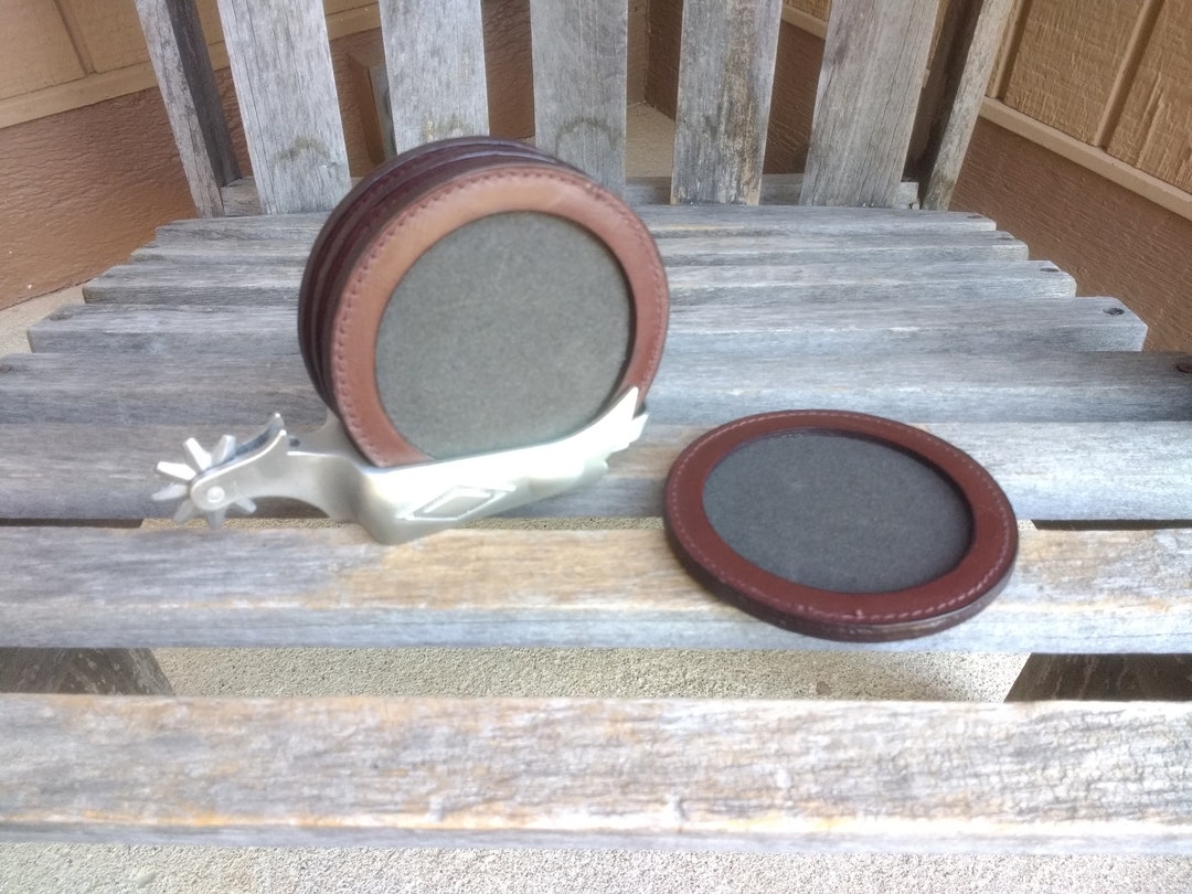 Vintage Western Boot Spur Coasters by Von Pok & Chang Set of 4 - Etsy