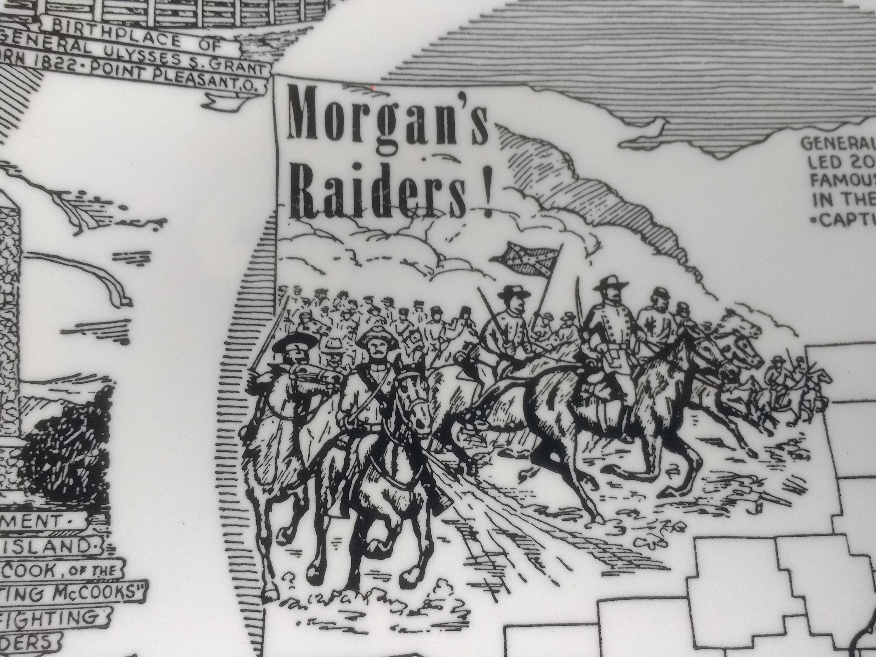 Vintage Morgan's Raiders Civil War Centennial Plate by | Etsy