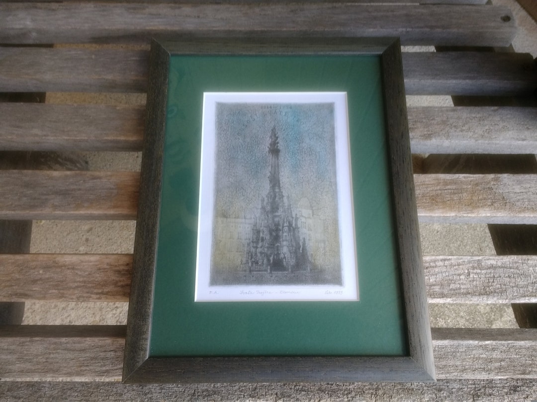 Vintage Petr Sobr Czech Republic Art Print Titled Suata Trojice in ...