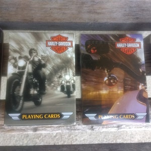 Harley Davidson Playing Cards With Souvenir Collector Tin Retro Vintage ...