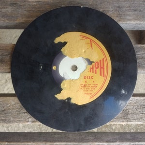 Vintage Voice-o-graph Recording Disc Retro Phonograph Record Disc 78 ...