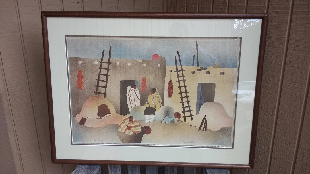 Vintage Katalin Ehling (b. 1941) Artist Proof Painting Signed Original ...