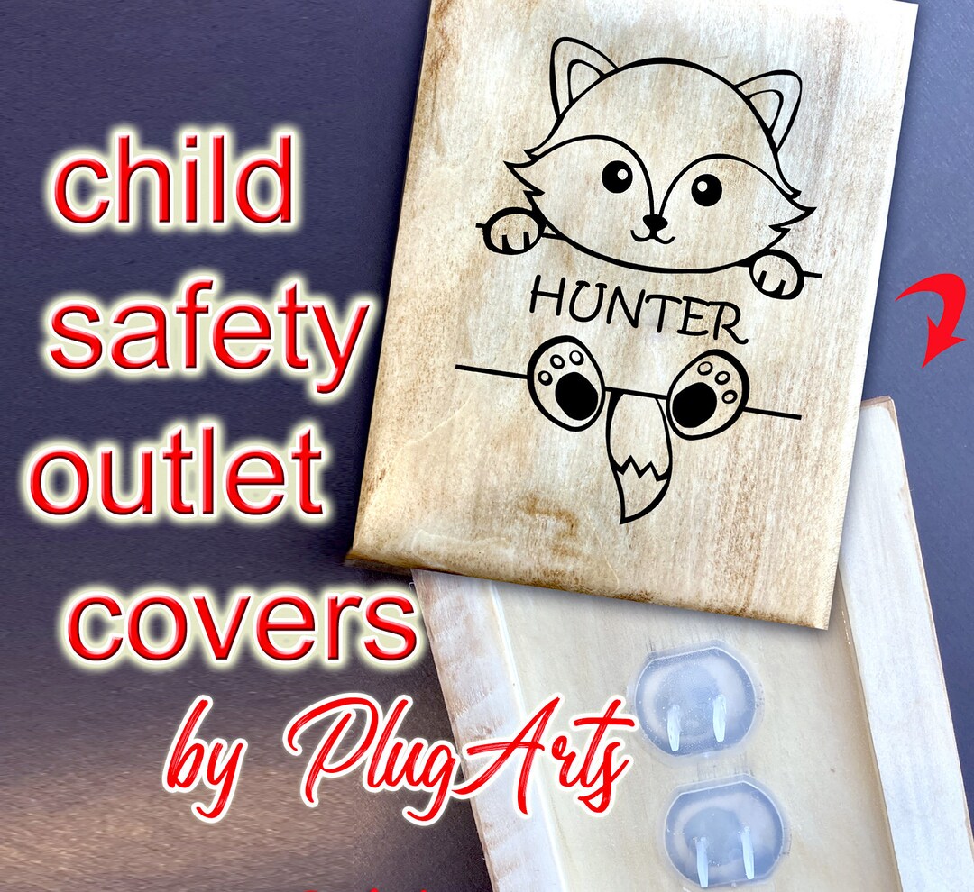Custom Child Safety Outlet Covers for Baby's Room - Etsy