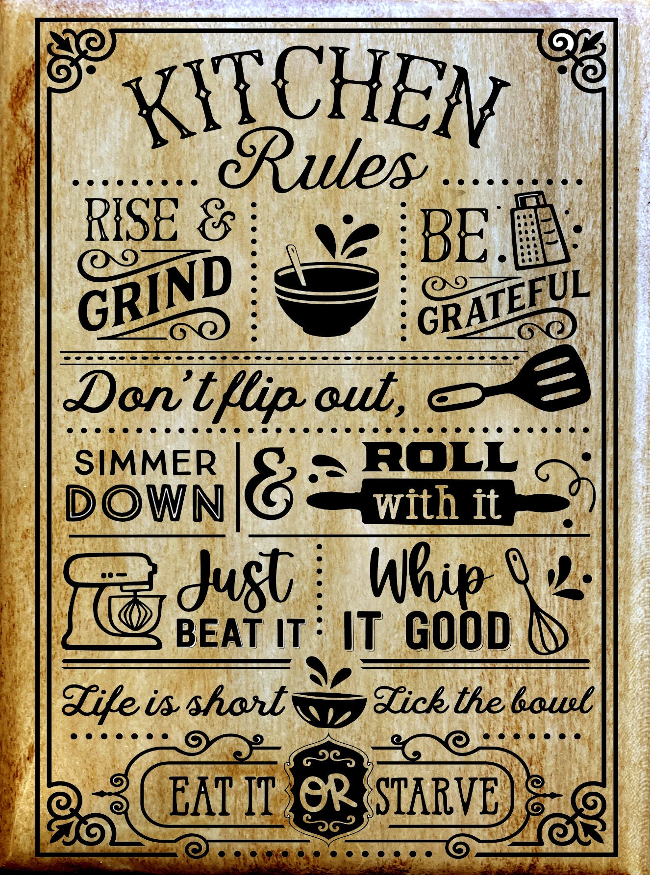 Kitchen Outlet Cover Wall Art - Etsy