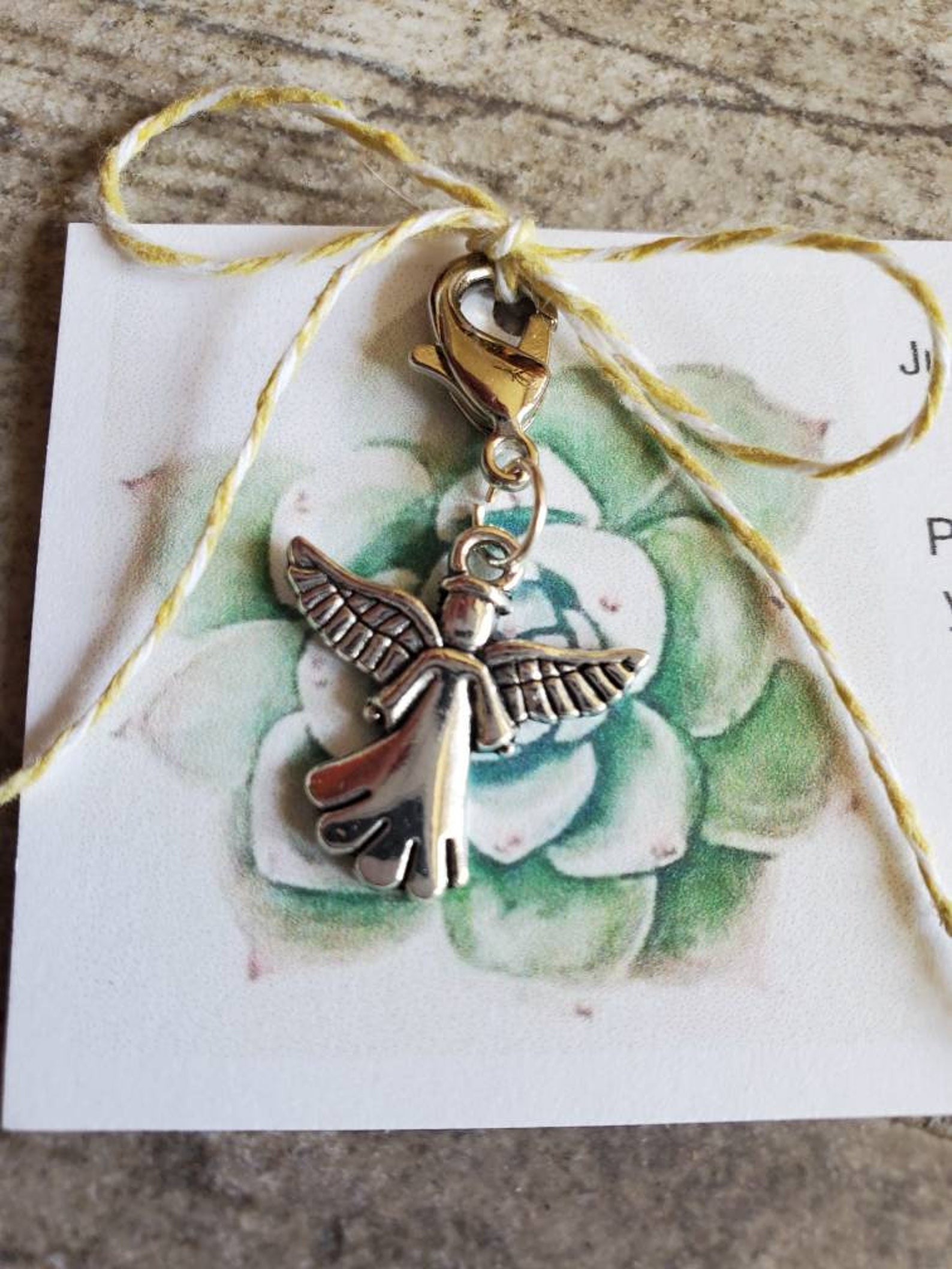 Pocket Prayer Angel / Guardian Angel Purse Clip / © COPYRIGHTED Poem ...