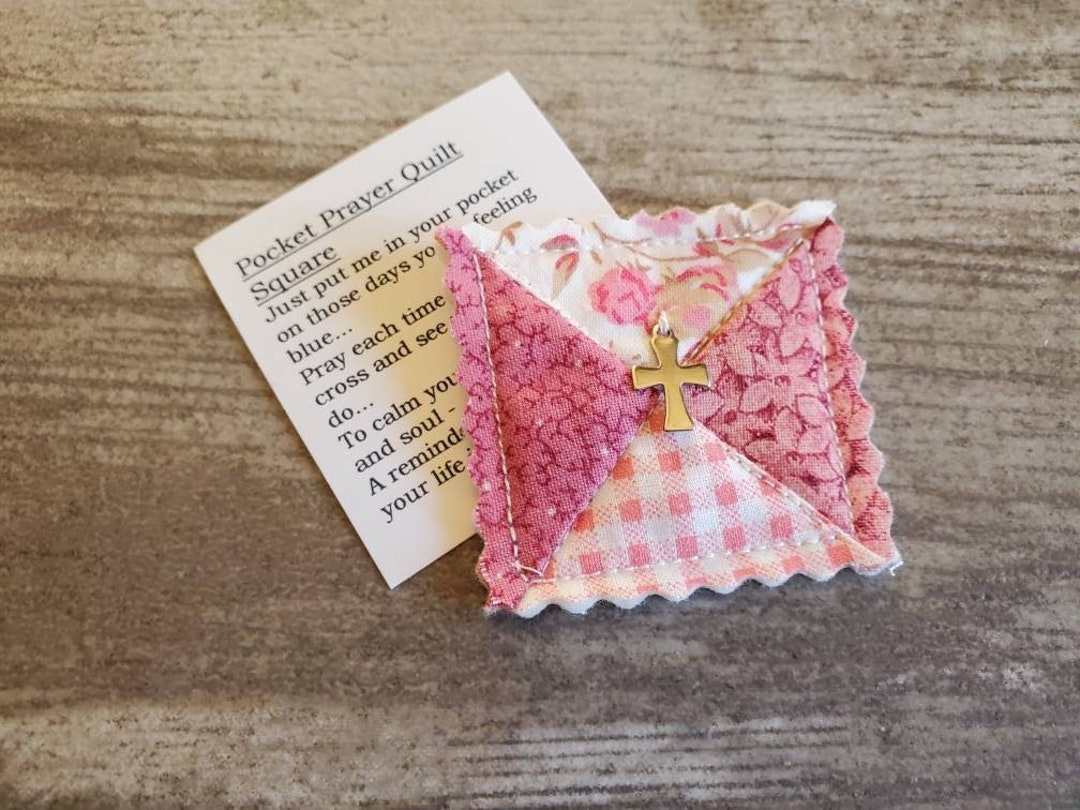 Pocket Prayer Quilt © COPYRIGHTED Poem Micro Mini Quilt Square /tiny ...