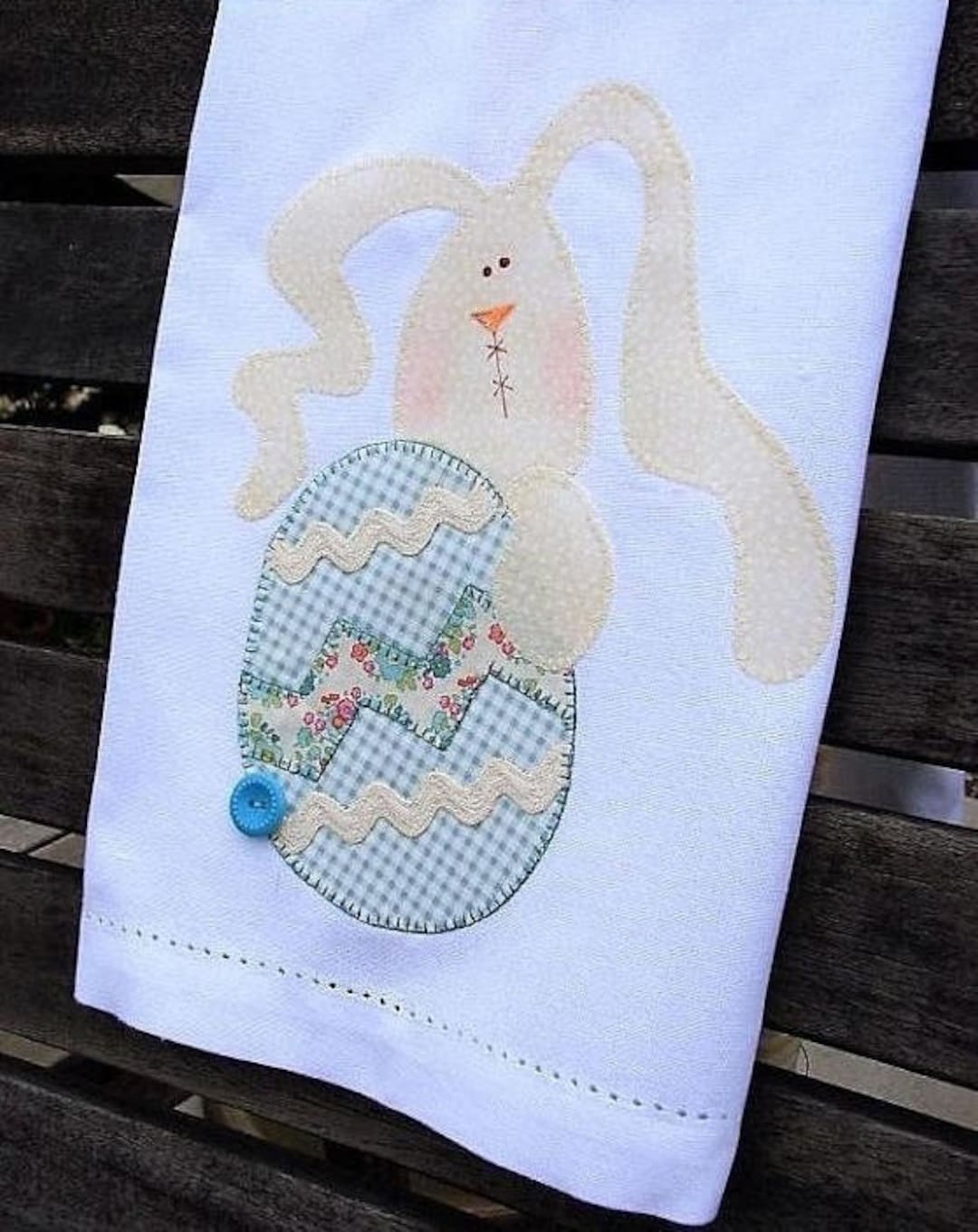 Easter Bunny Tea Towel Mother's Day Kitchen Towels Easter Egg Farmhouse ...