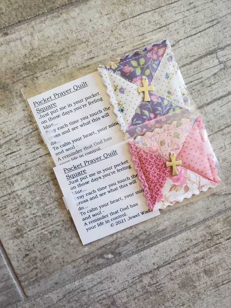 Pocket Prayer Quilt © COPYRIGHTED Poem Micro Mini Quilt Square - Etsy