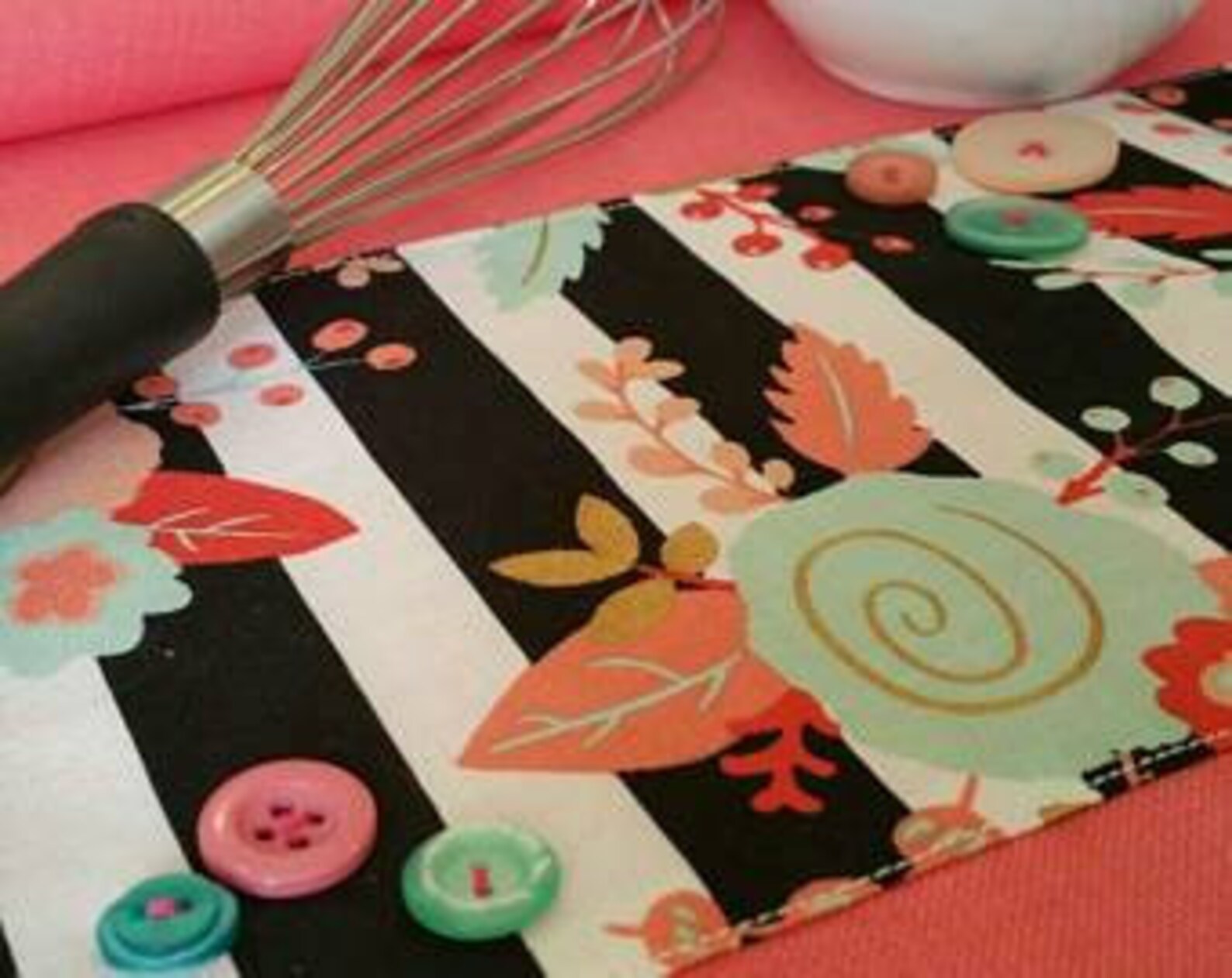 Modern Farmhouse Kitchen Towel Floral Tea Towel Vintage | Etsy