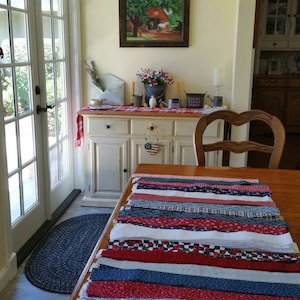 Patriotic Banner - Farmhouse Decor - Americana Bunting - Home Decor ...