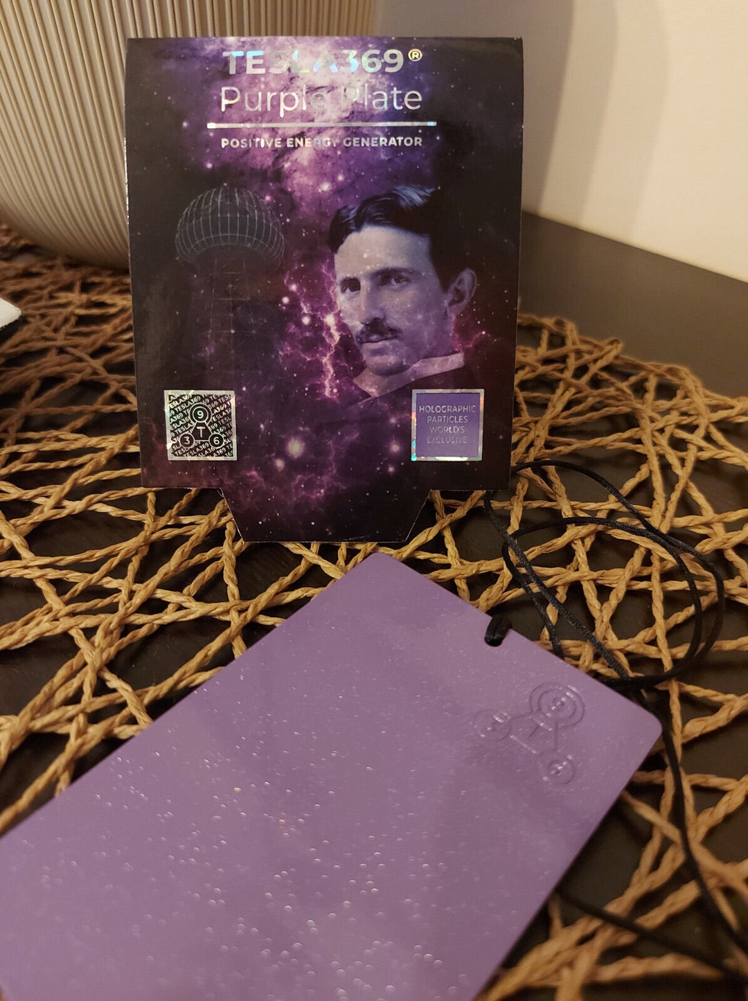 Nikola Tesla Purple Plate 369 Magic Number Necklace Original/ Positive ...