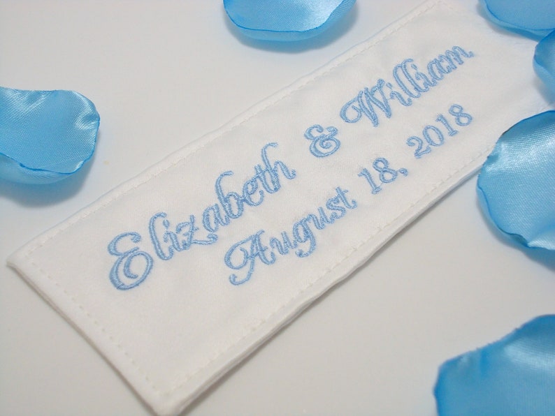 Wedding Dress Label Something Blue Personalized Wedding Patch Something ...
