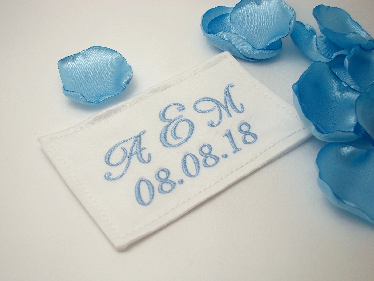 Wedding Dress Label Something Blue Personalized Something Blue Wedding ...