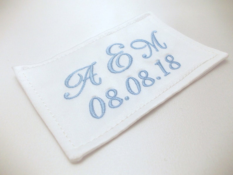 Wedding Dress Label Something Blue Personalized Something Blue Wedding ...