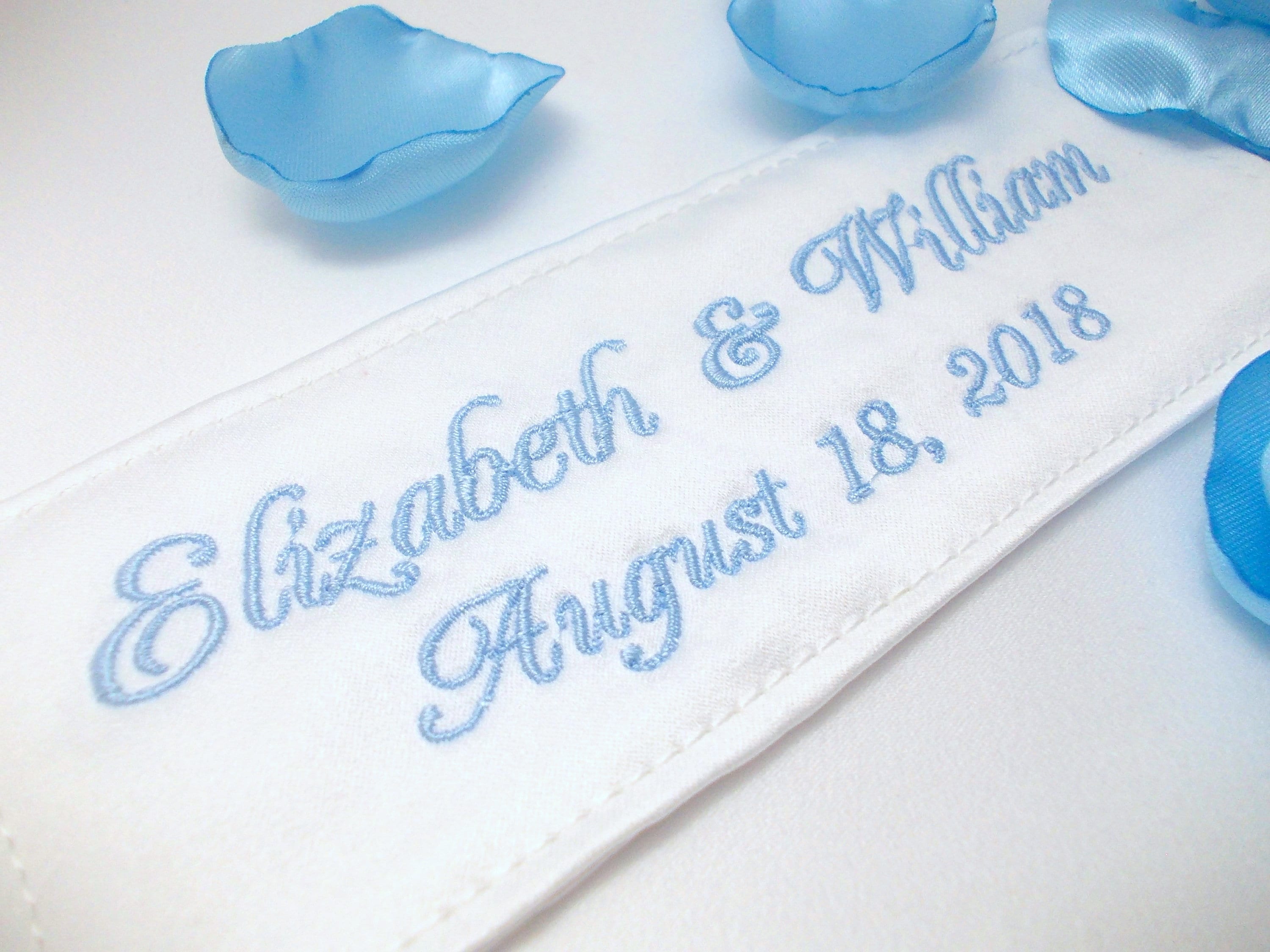 Wedding Dress Label Something blue Custom Label Personalized | Etsy