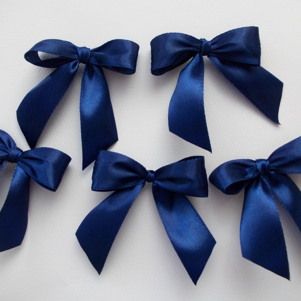 Navy Blue Hair Bow - Etsy