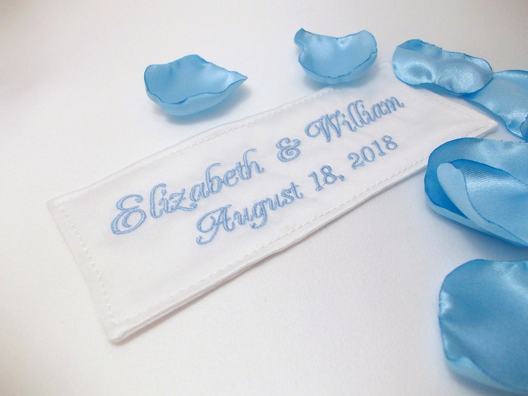 Wedding Dress Label Something Blue Personalized Wedding Patch Something ...