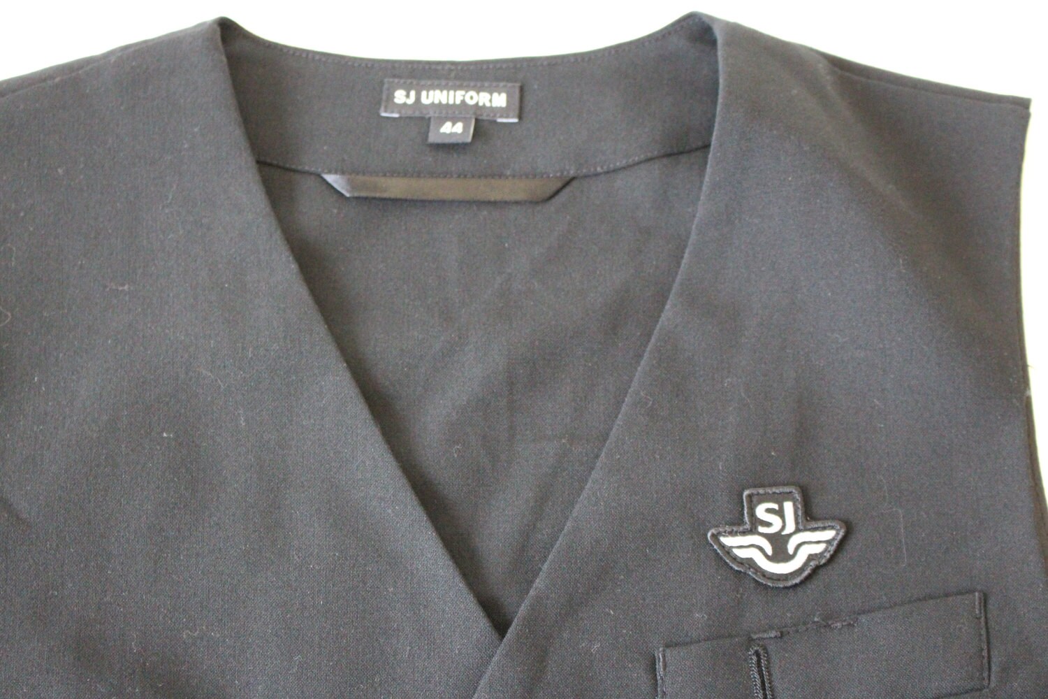 Pilot Uniform Vest Nano Tex Fabric Black Waistcoat Aircraft SJ Uniform ...
