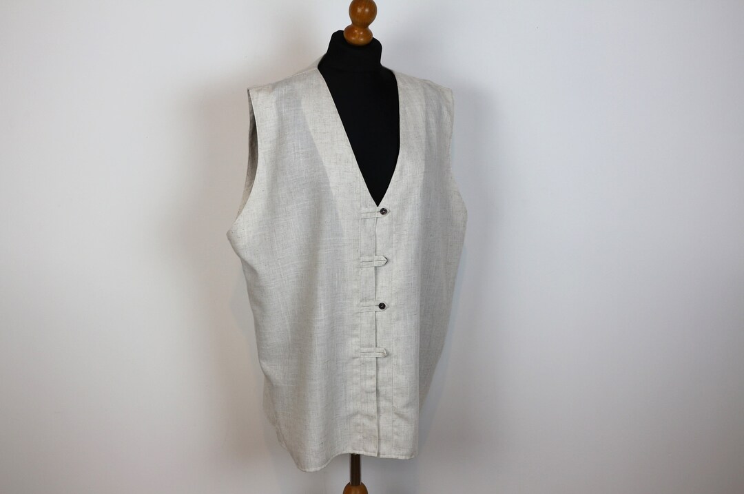 White Vest Womens off White Waistcoat Romantic Classic Country Style ...
