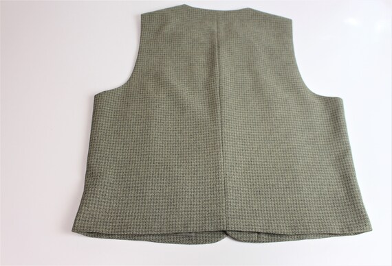 Gray Check Vest Mens Herringbone Waistcoat Gray Green… - Gem