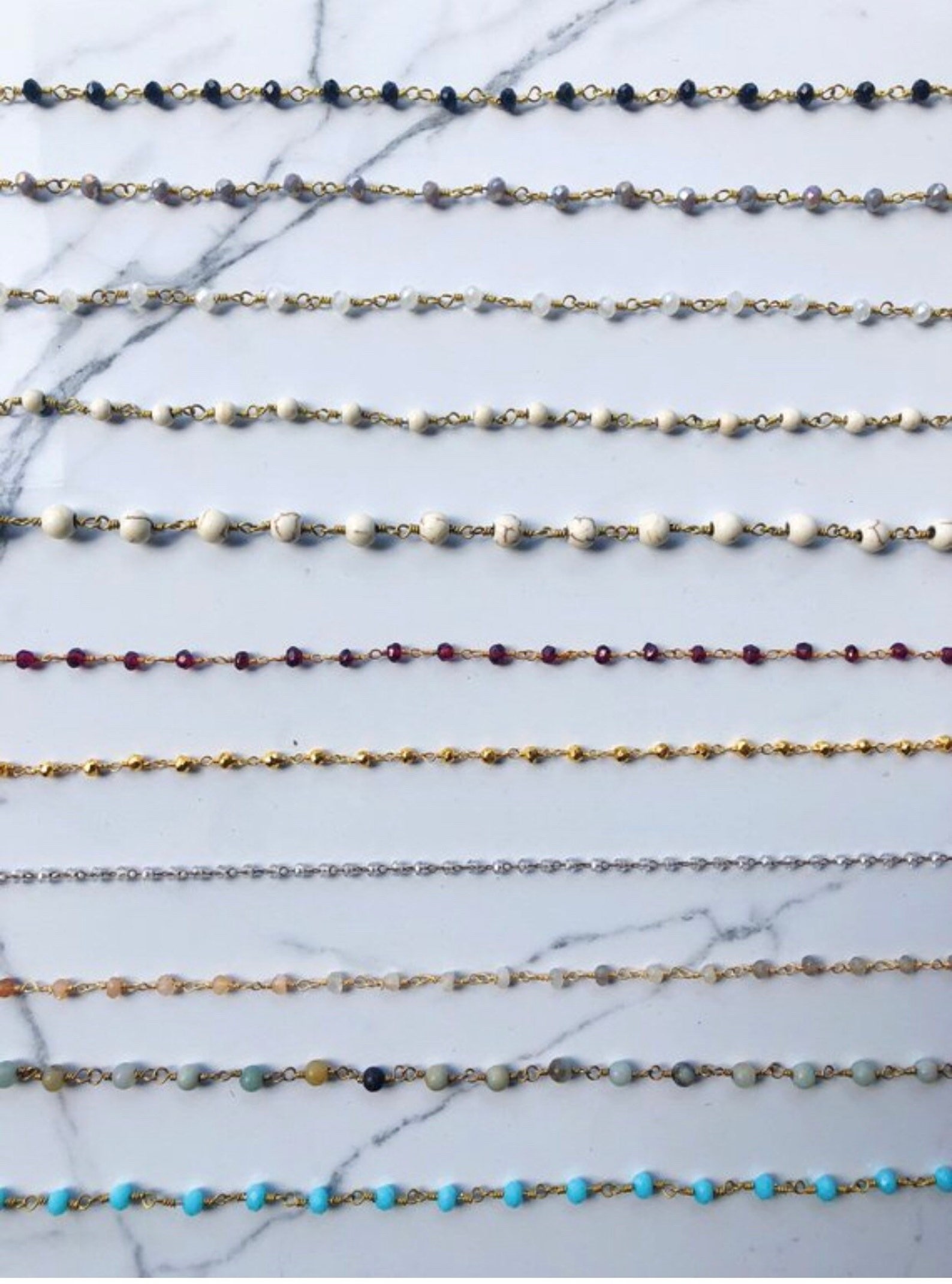 Double Choker / Build Your Own Choker / Layered Choker / Rosary Chain ...
