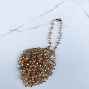 HOBOKEN // Double Wrap Chain Choker / Long Rosary Chain Wrap / Double ...