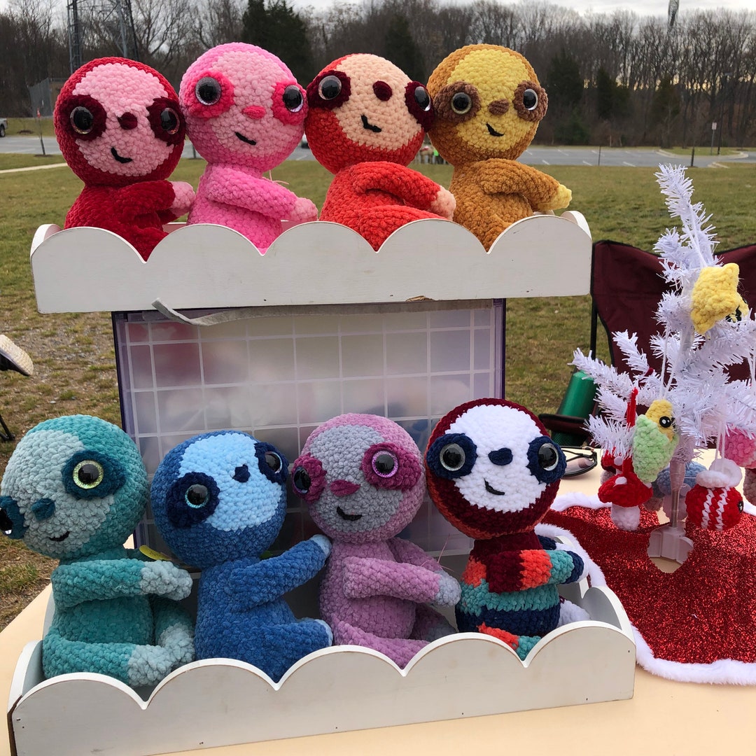 Rainbow Sloth Sloth Plushies Sloth Stuffed Animal Hatching - Etsy