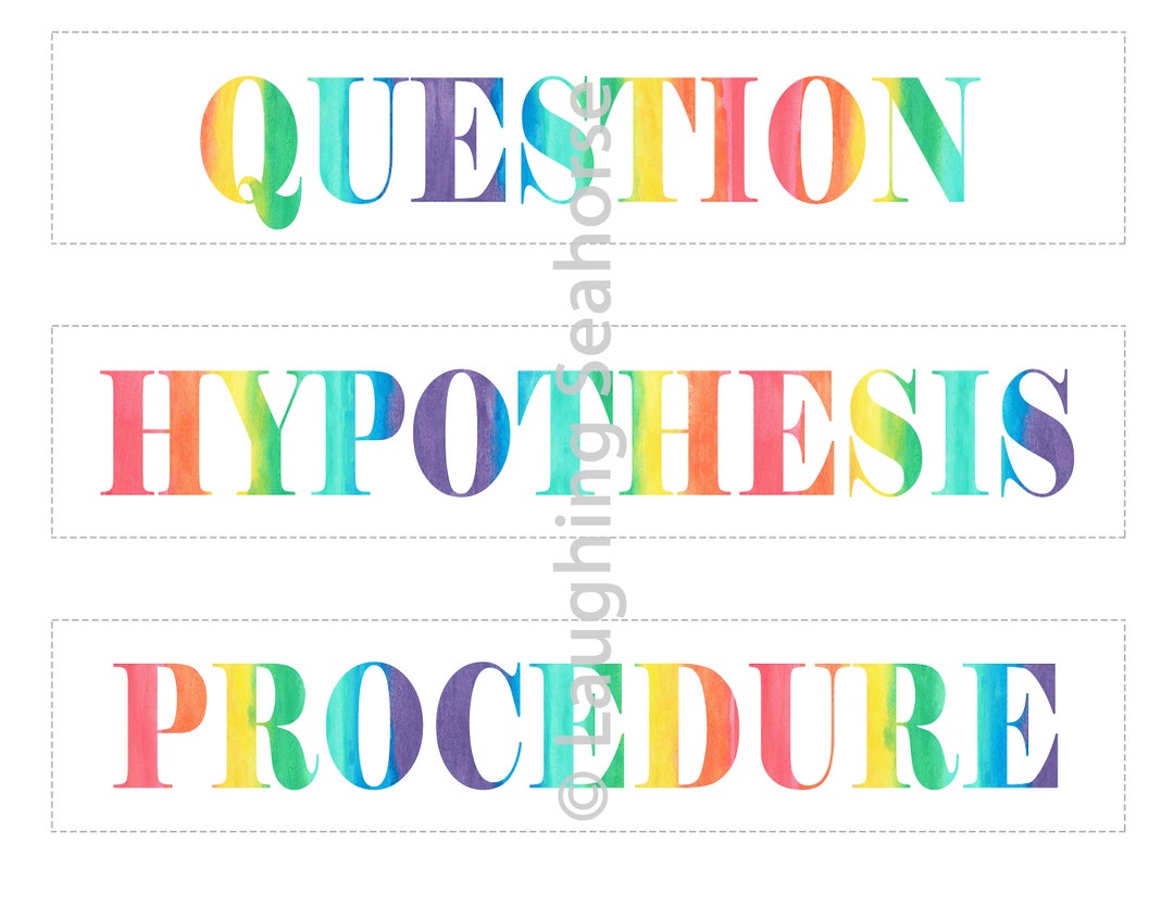 Printable Rainbow Science Project Labels - Etsy