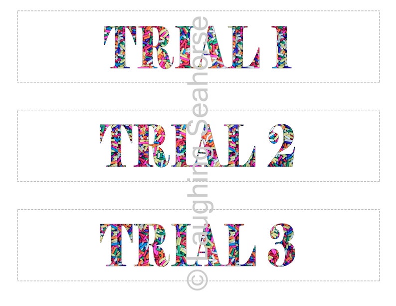 Printable Colorful Rainbow Sprinkles Science Project Labels - Etsy